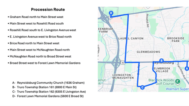 Funeral services and procession set for Truro Township firefighter