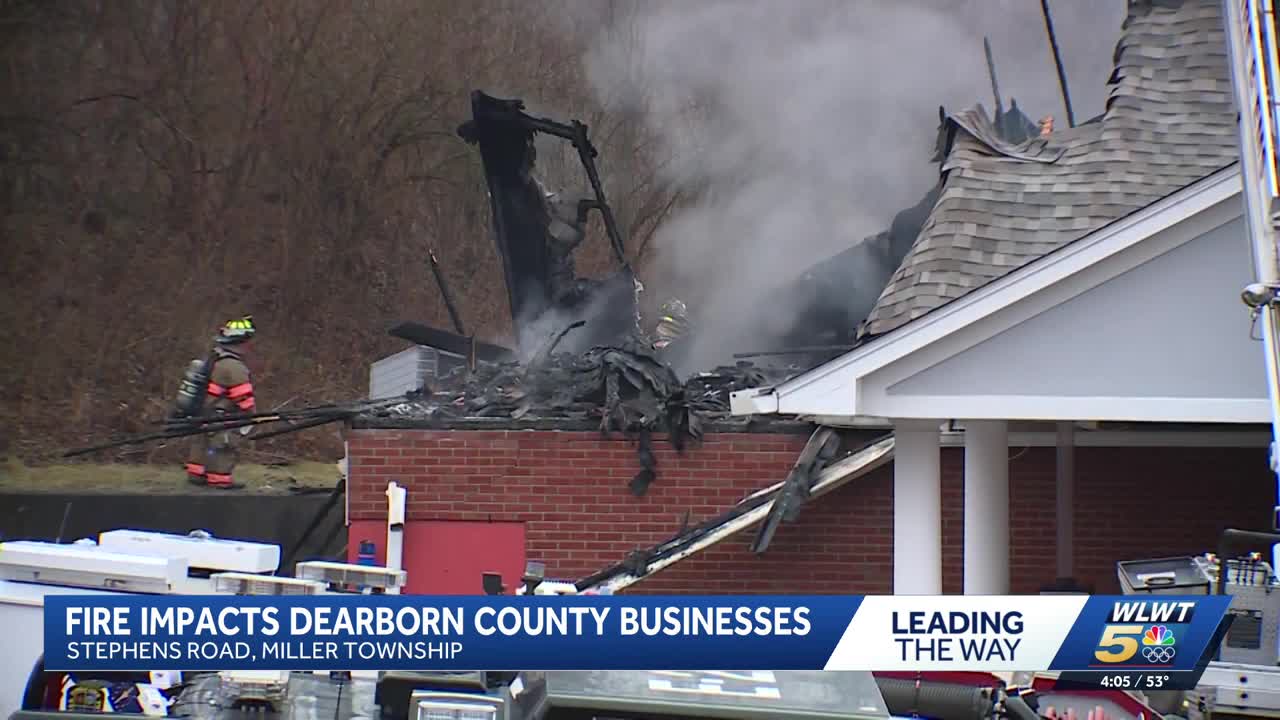 Massive fire impacts Dearborn County businesses on Christmas morning