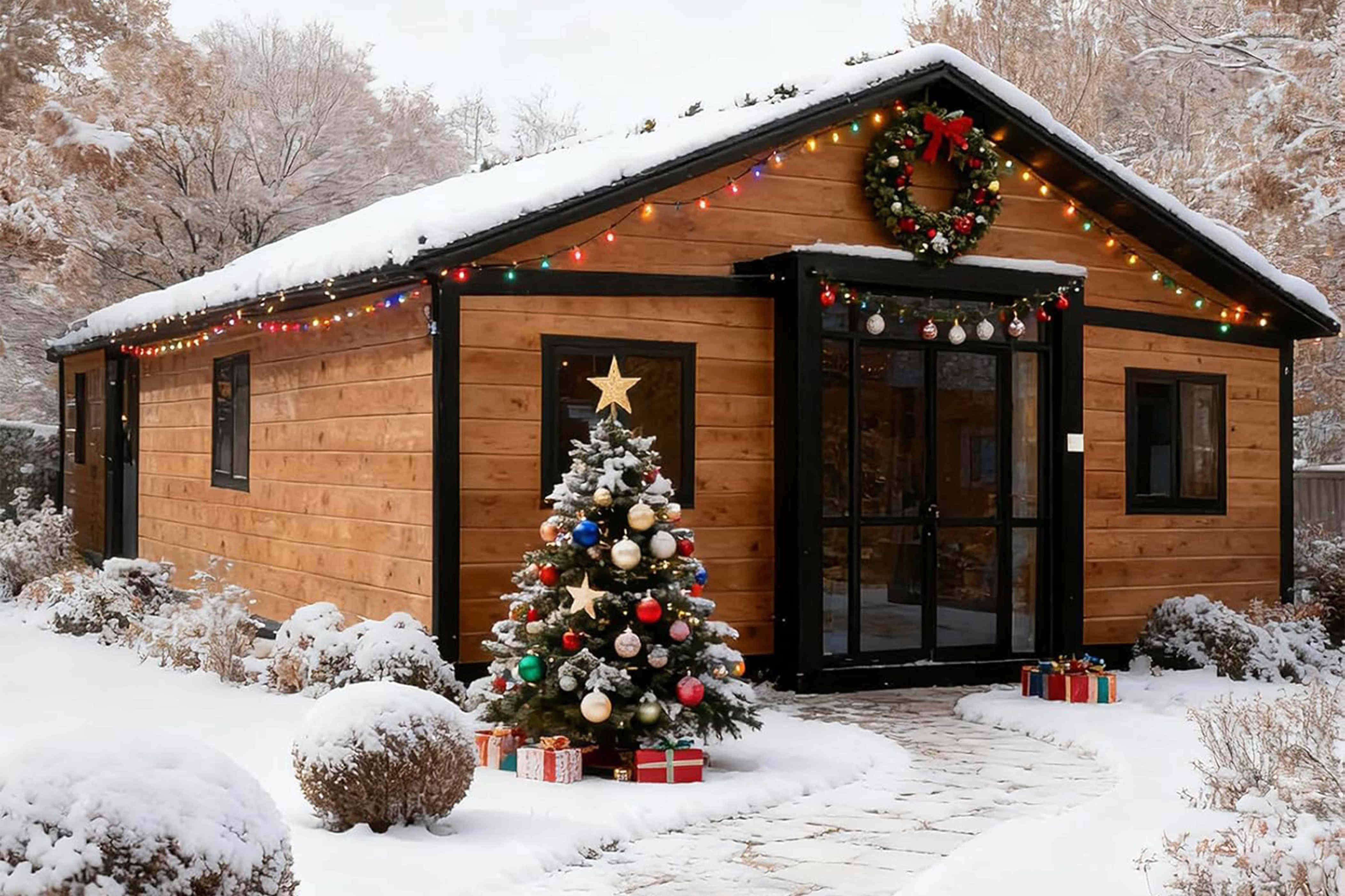 You can get a cozy, cabin-style tiny house from Amazon with a full ...