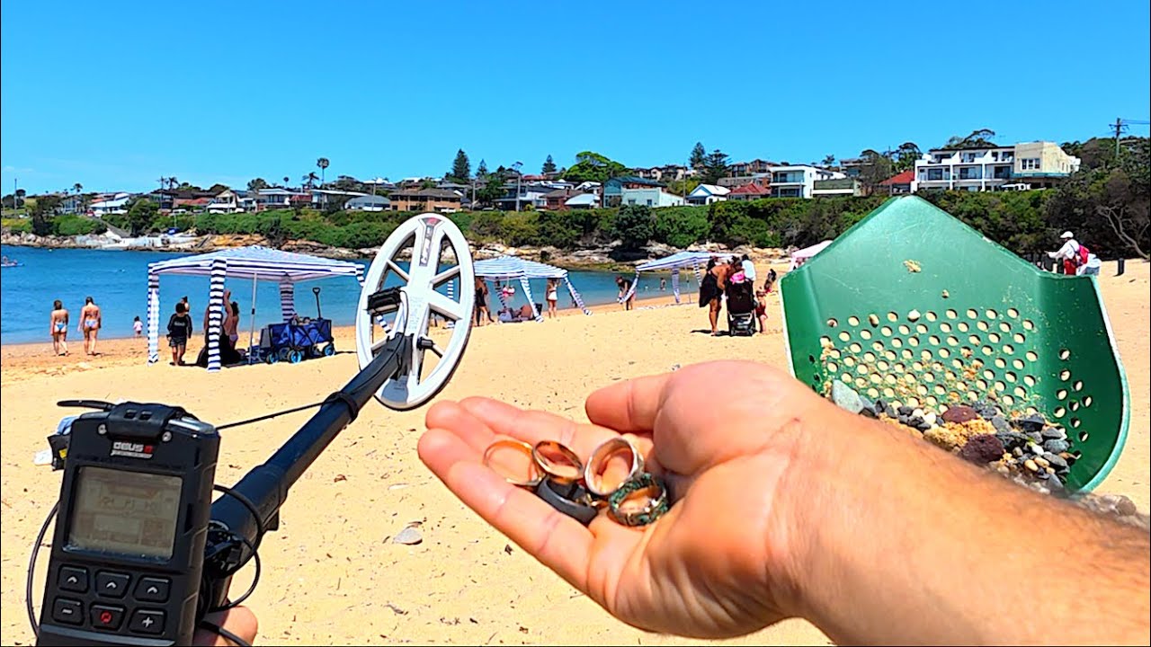 It started with one ring - then the beach kept giving them back