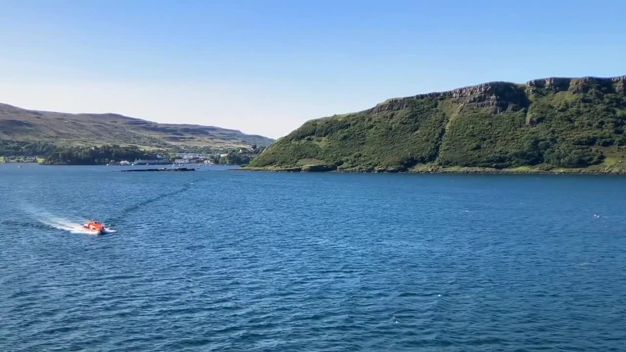 Portree, Escócia: Drone descobre joia da Ilha de Skye