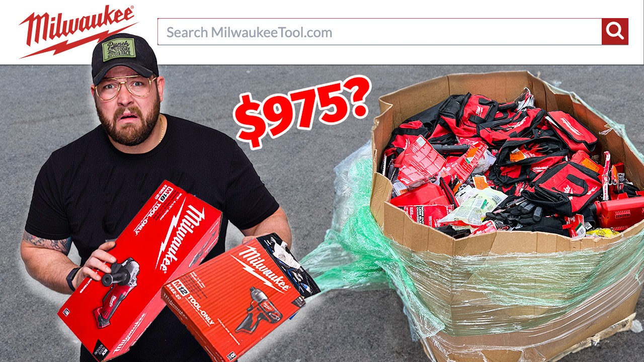 Did I make a mistake? $975 Milwaukee Tool returns pallet unboxing