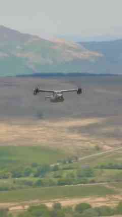 This CV-22 Osprey came through the valley way too low