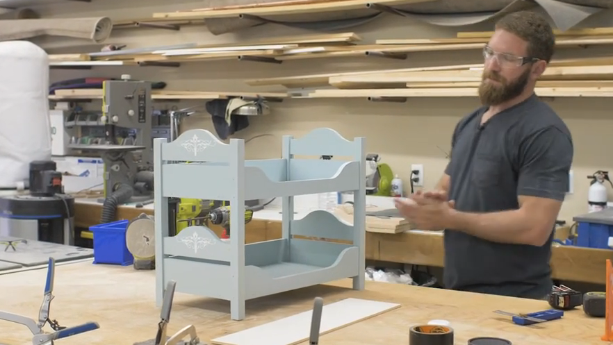 How to build 18 inch doll bunk beds