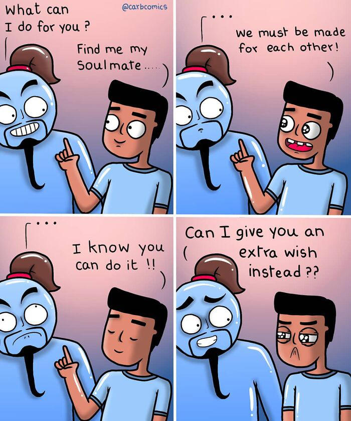 21 funny comics about everyday situations and silly puns by CarbComics