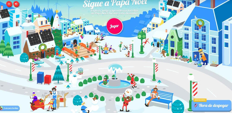 Track Santa Claus as he delivers gifts around the world