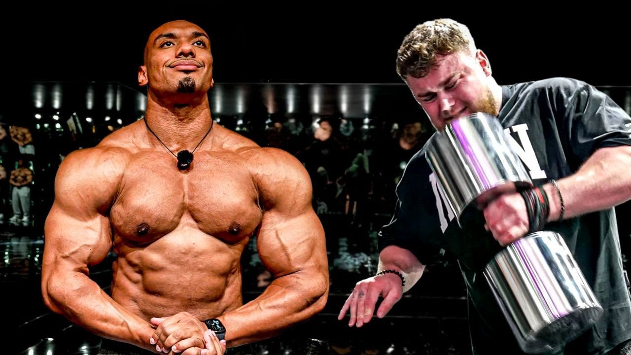 21-year-old viking curls 200lb dumbbells!