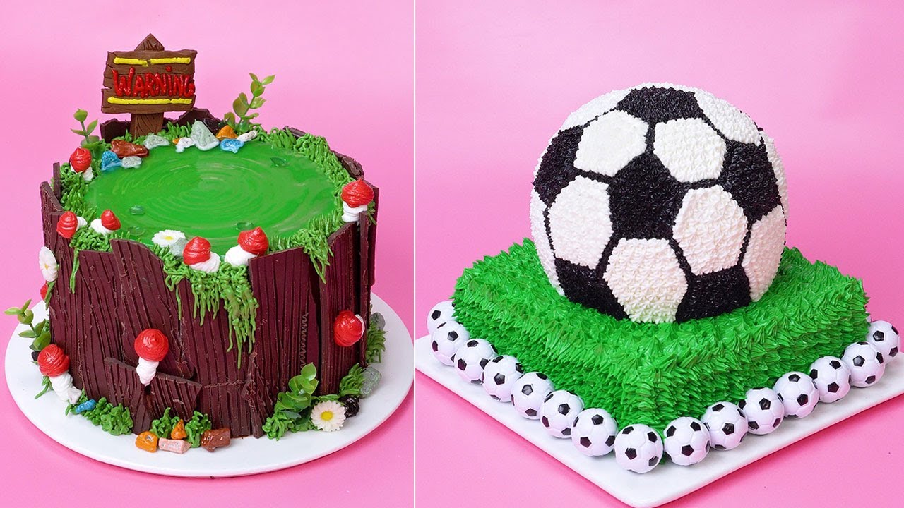 Creative theme cakes with nature and sports designs
