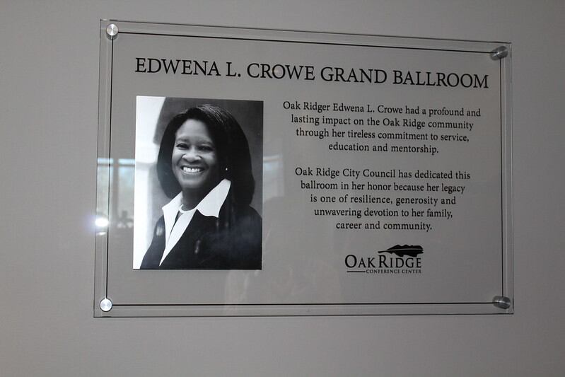 Edwena L Crowe Grand Ballroom unveiled in Oak Ridge