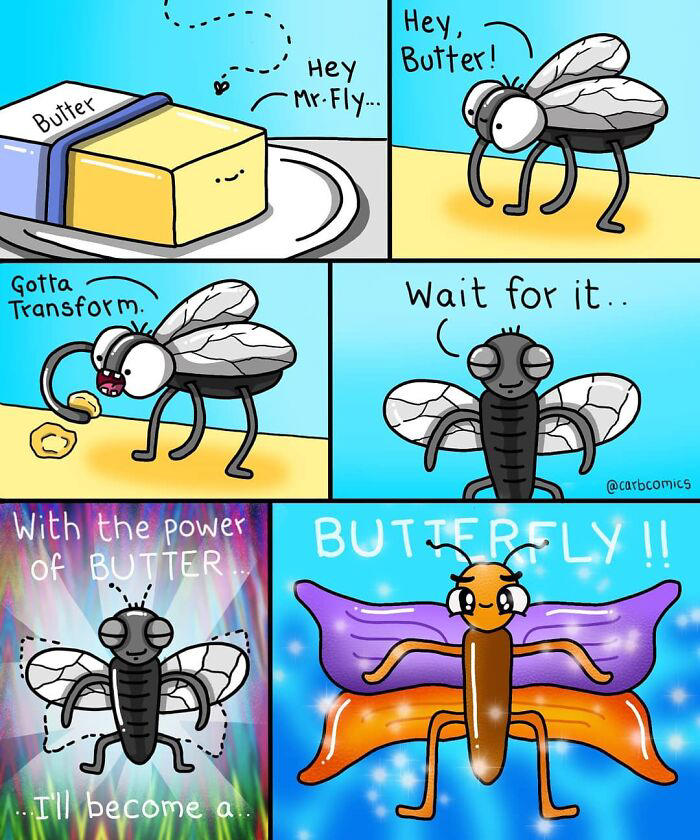 21 funny comics about everyday situations and silly puns by CarbComics