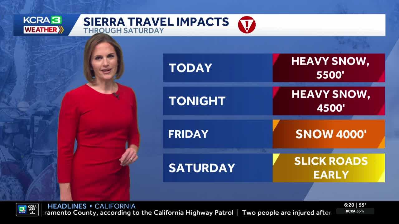 NorCal live storm updates: Sierra traffic delays as snow falls; more ...