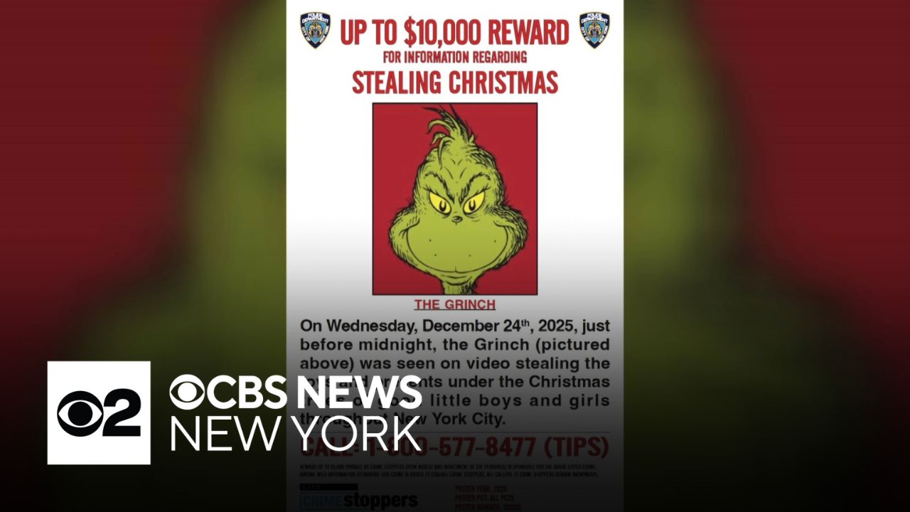 NYPD posts $10,000 reward for the Grinch