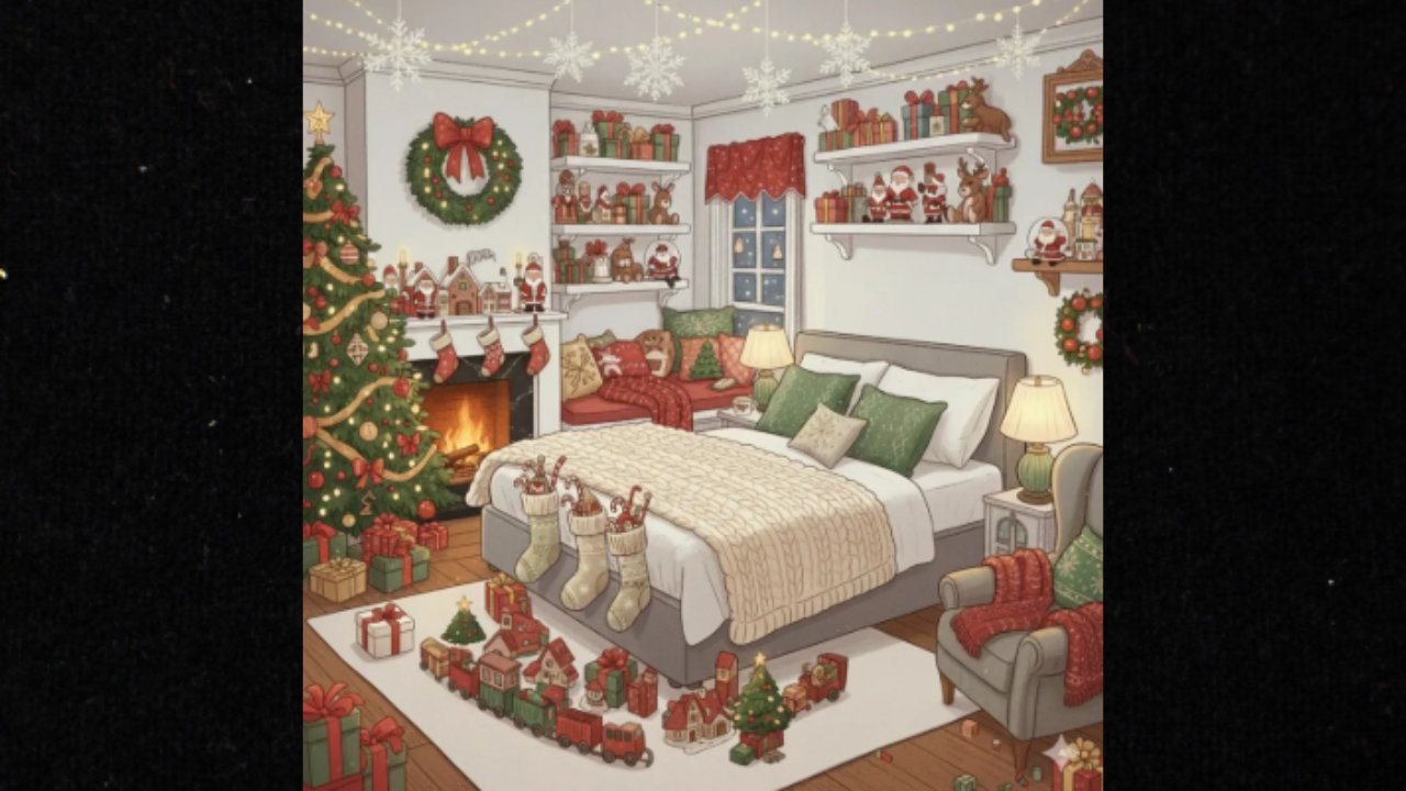 Optical illusion: Christmas special! Spot 9 differences in under 10 seconds