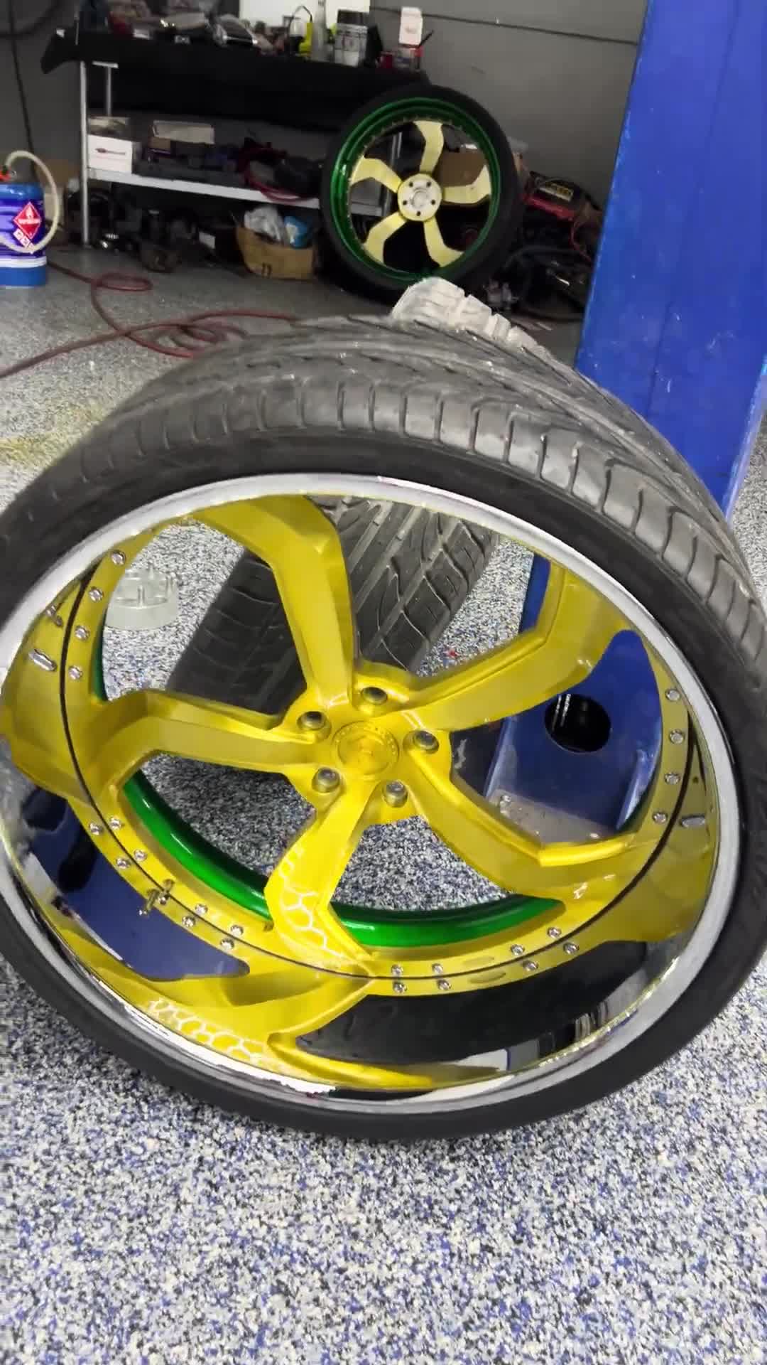 In the lab at Blue-Magic built