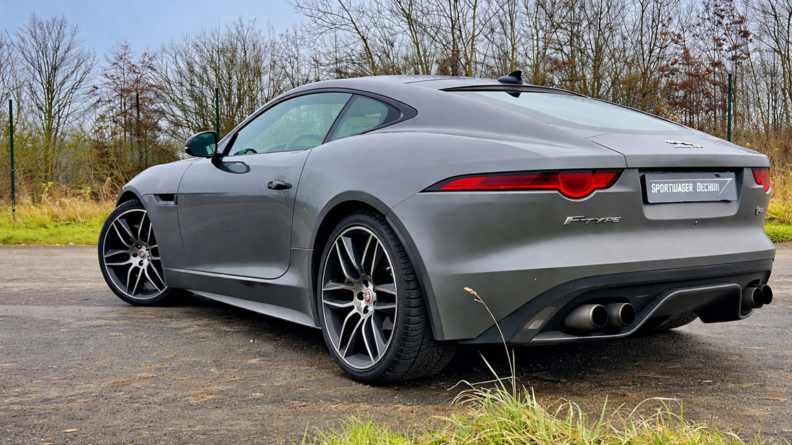 Jaguar F-Type R 550HP supercharged V8 autobahn madness!