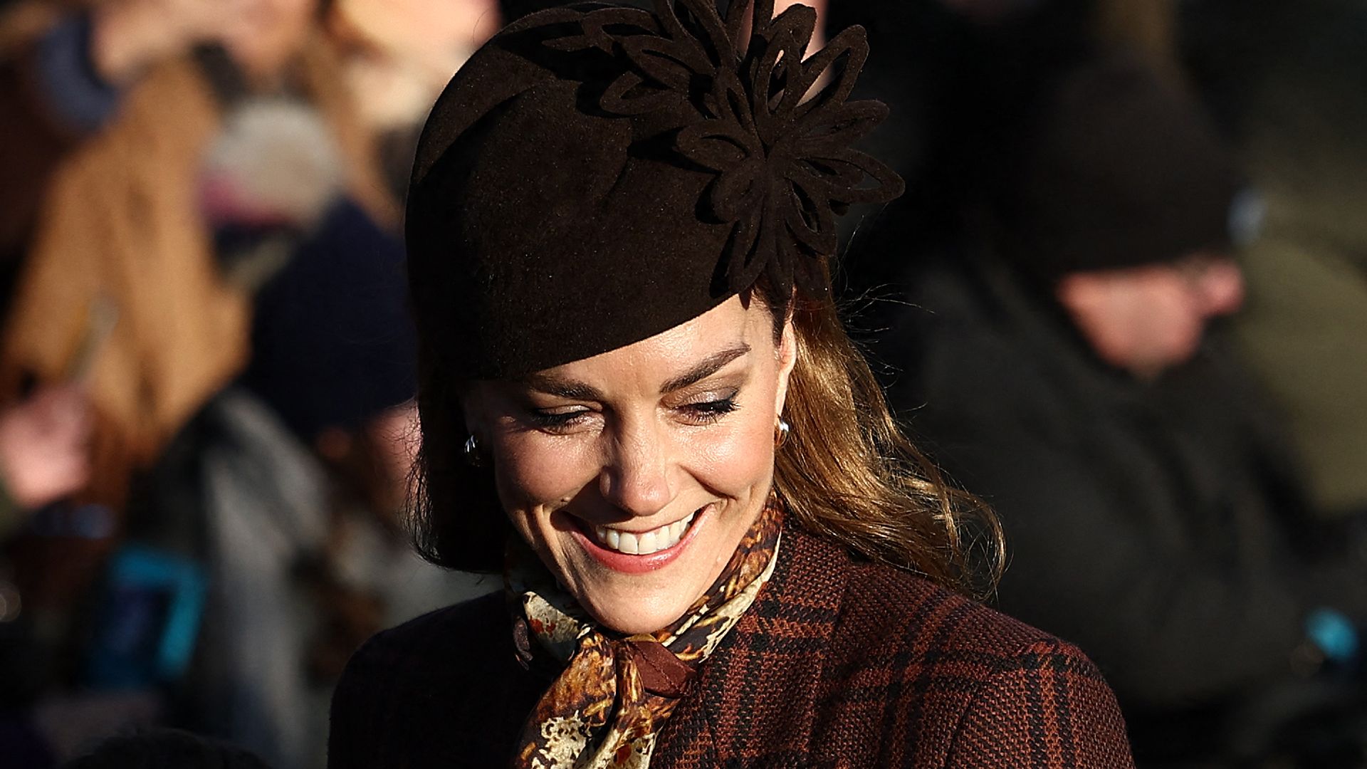 Princess Kate steals the show at Sandringham in Christmassy coat dress