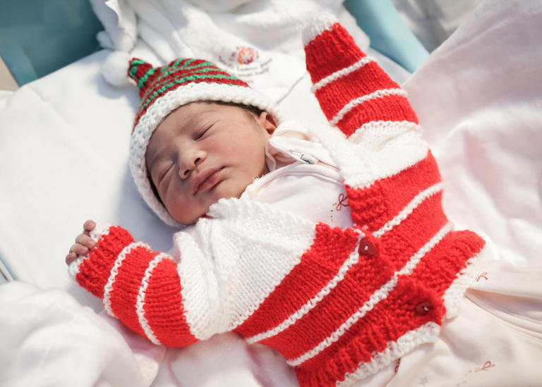 Christmas Day baby joy at Belfast hospitals - photos