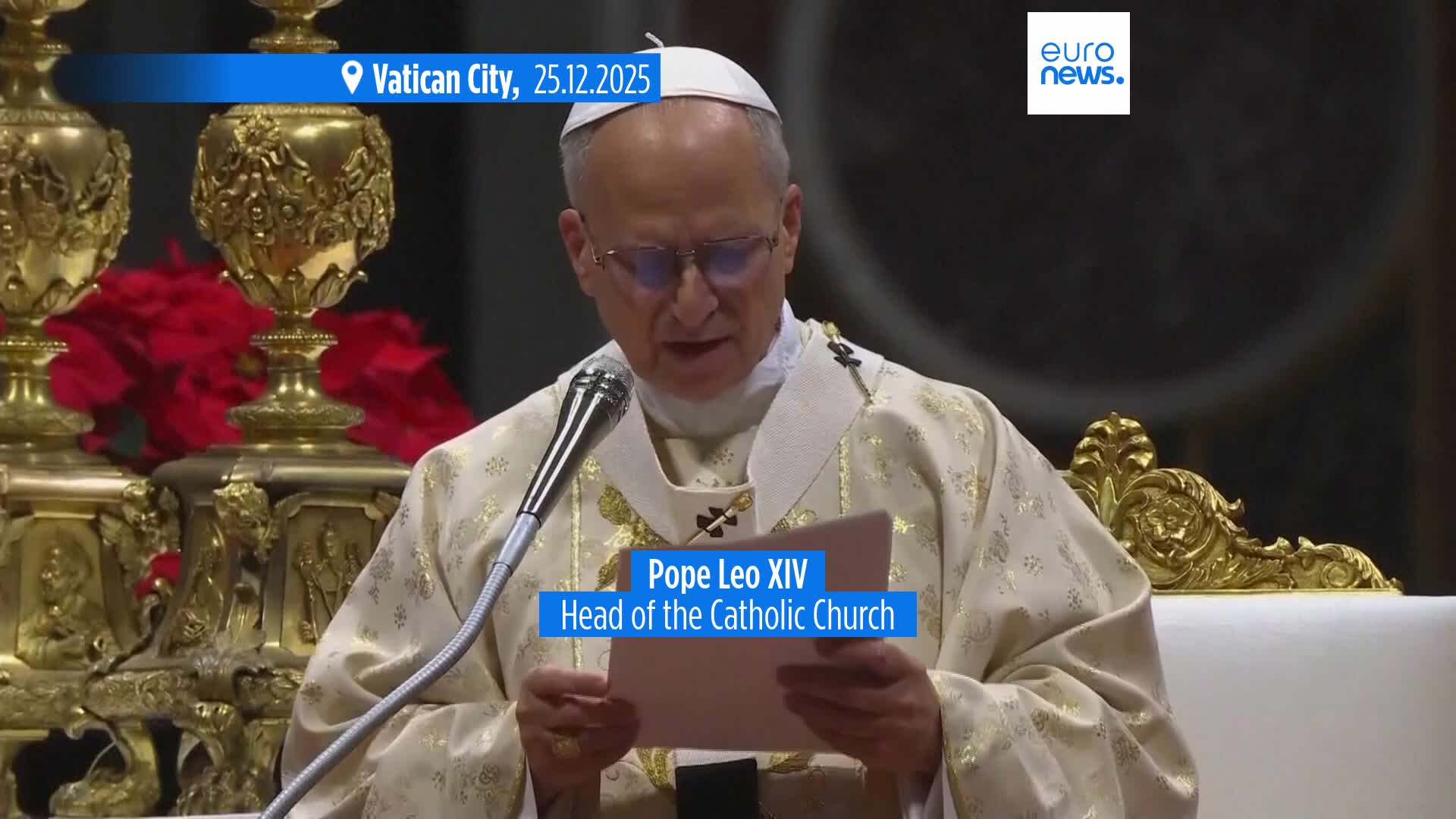 Pope Leo XIV urges compassion in first Christmas Urbi et Orbi speech