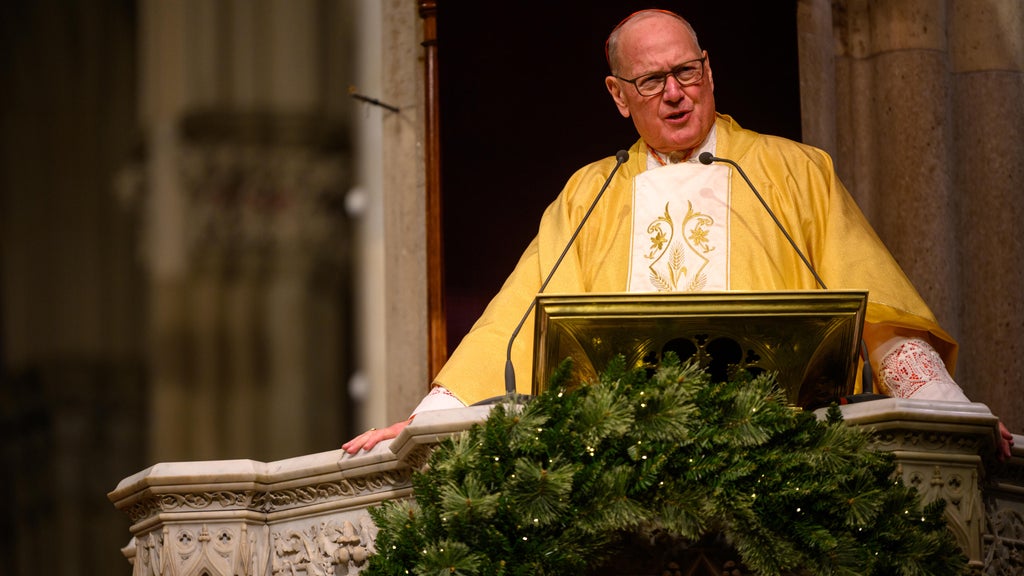 Timothy Cardinal Dolan leads Christmas Mass at St. Patrick's Cathedral ...