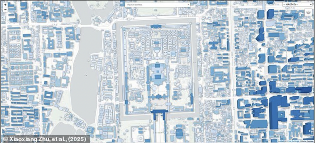 This map shows every building on Earth in 3D