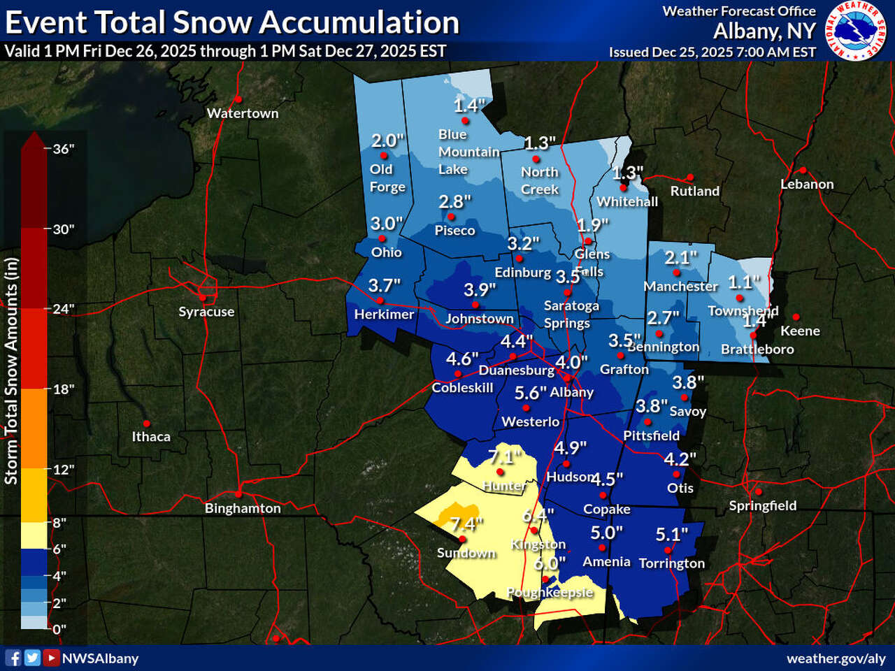 Snow tracker: Here's how much you can expect