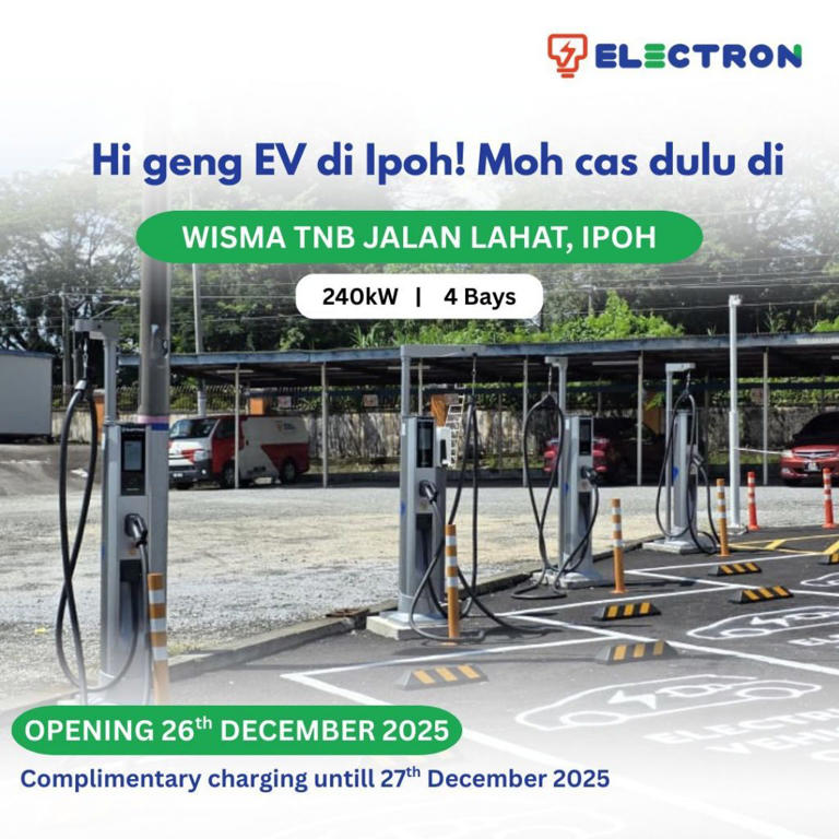 TNB Electron deploys 240kW DC charger at Wisma TNB in Ipoh