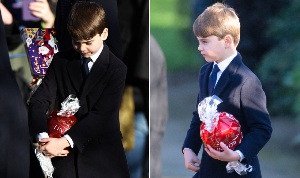 Louis fiercely protects his chocolates after fan tells William: 'That's ...
