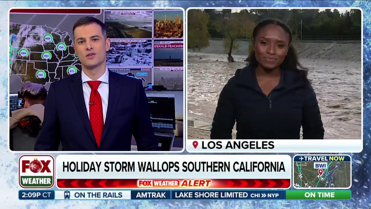 Record-breaking rain causes chaotic Christmas in California
