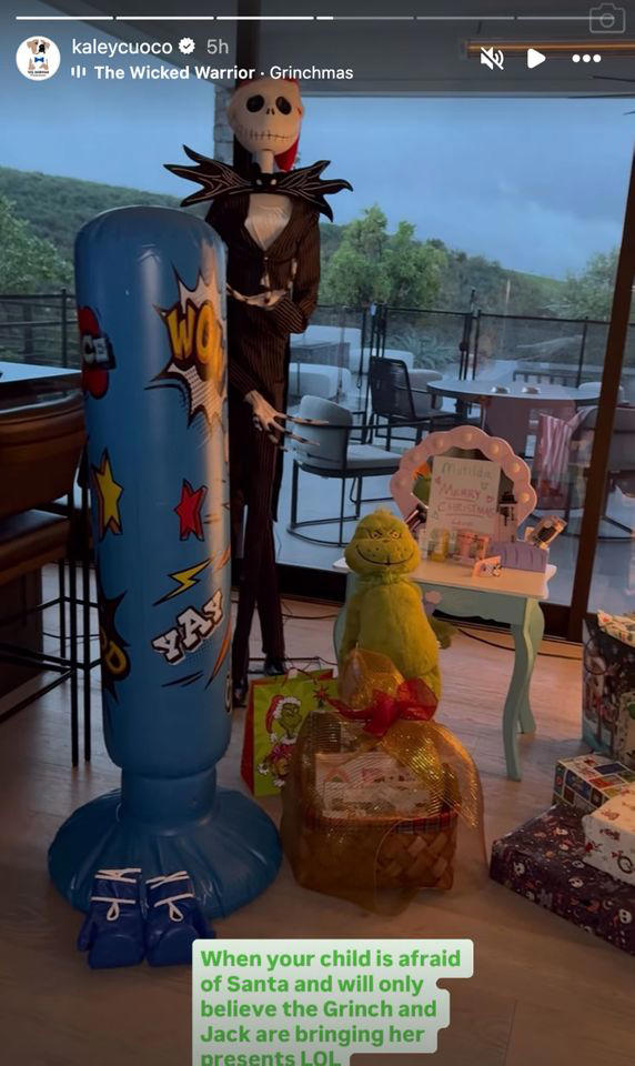 Kaley Cuoco says daughter Matilda, 2, is afraid of Santa, wants her ...