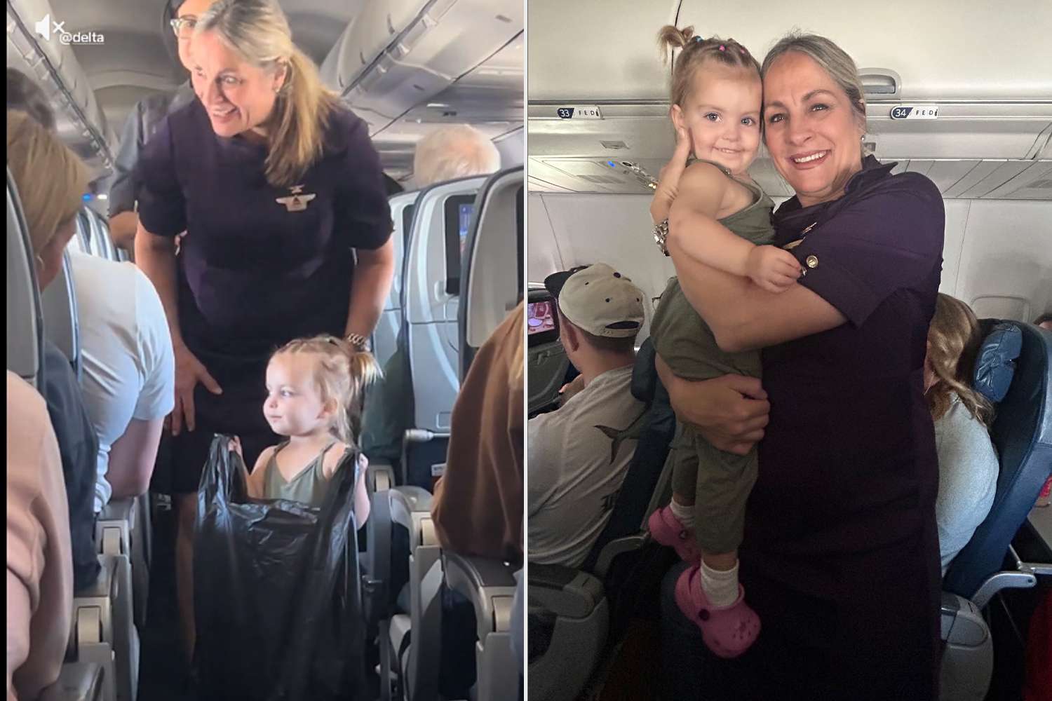 Adorable toddler goes viral for joining Delta crew during holiday ...