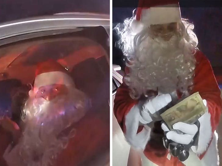 Santa gets pulled over by police for speeding in Ohio in hilarious video