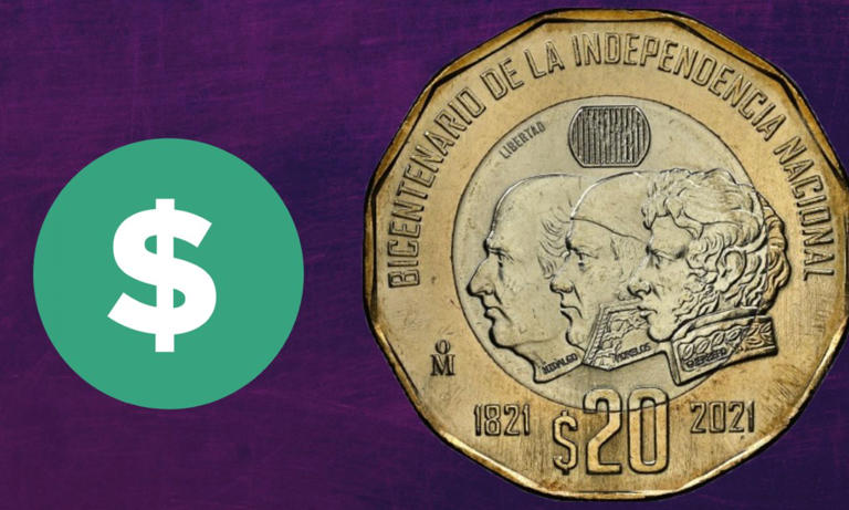 Esta moneda de 20 pesos conmemorativa del Bicentenario de la ...