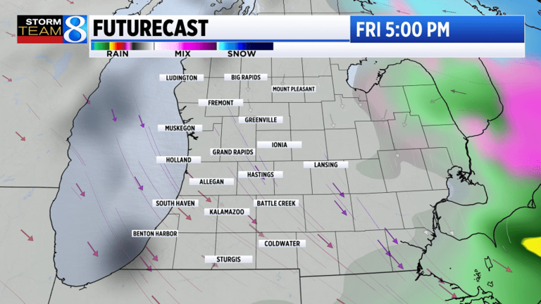 Icy mix, freezing rain for post-Christmas in West MI
