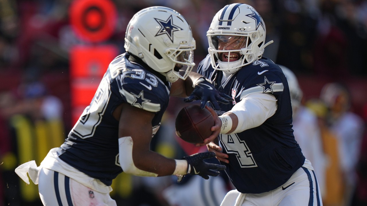 Prescott’s 307 yards, two TDs lead Cowboys past skidding Commanders