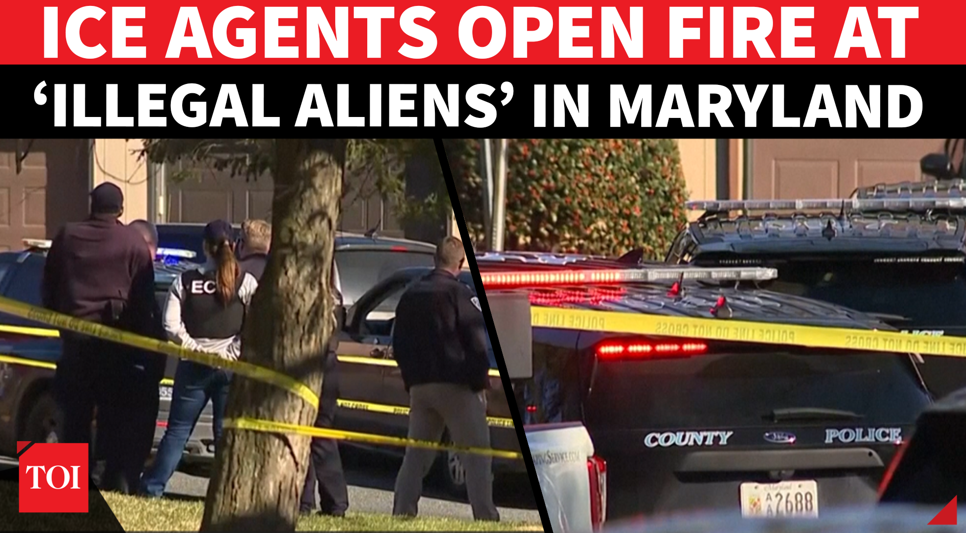 Gunfire at Maryland ICE raids; agents shoot as ‘van tries to run them ...
