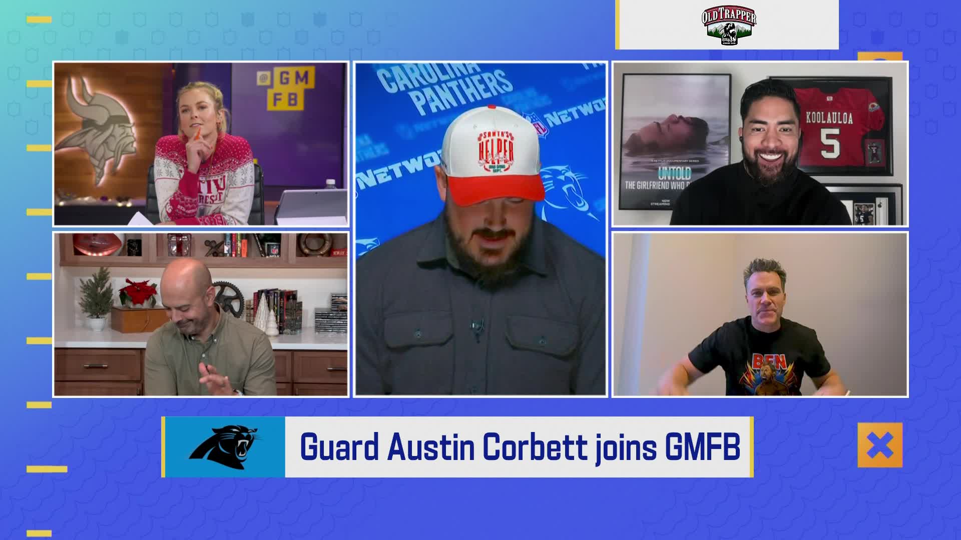 Panthers guard Austin Corbett joins 'GMFB' to discuss being the Walter ...