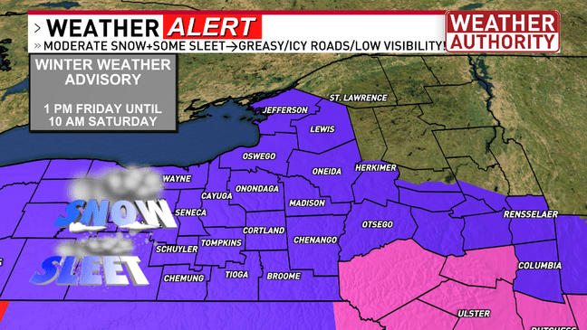 Tracking our next snowy and icy storm system for Friday afternoon ...