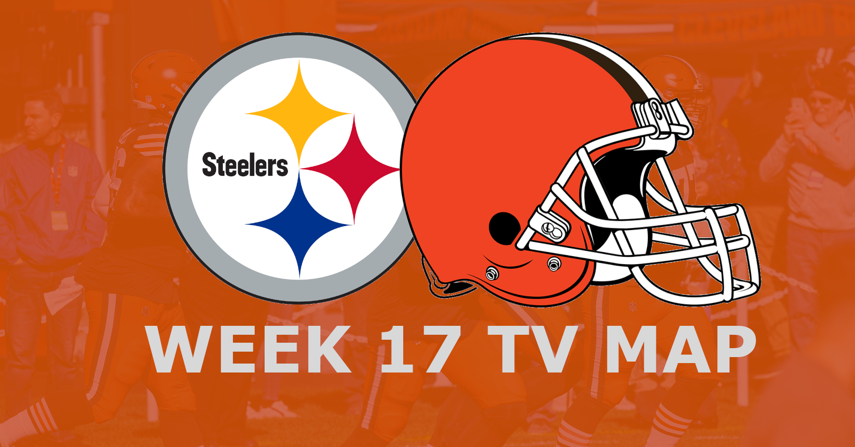 Cleveland Browns vs. Pittsburgh Steelers: Week 17 TV map