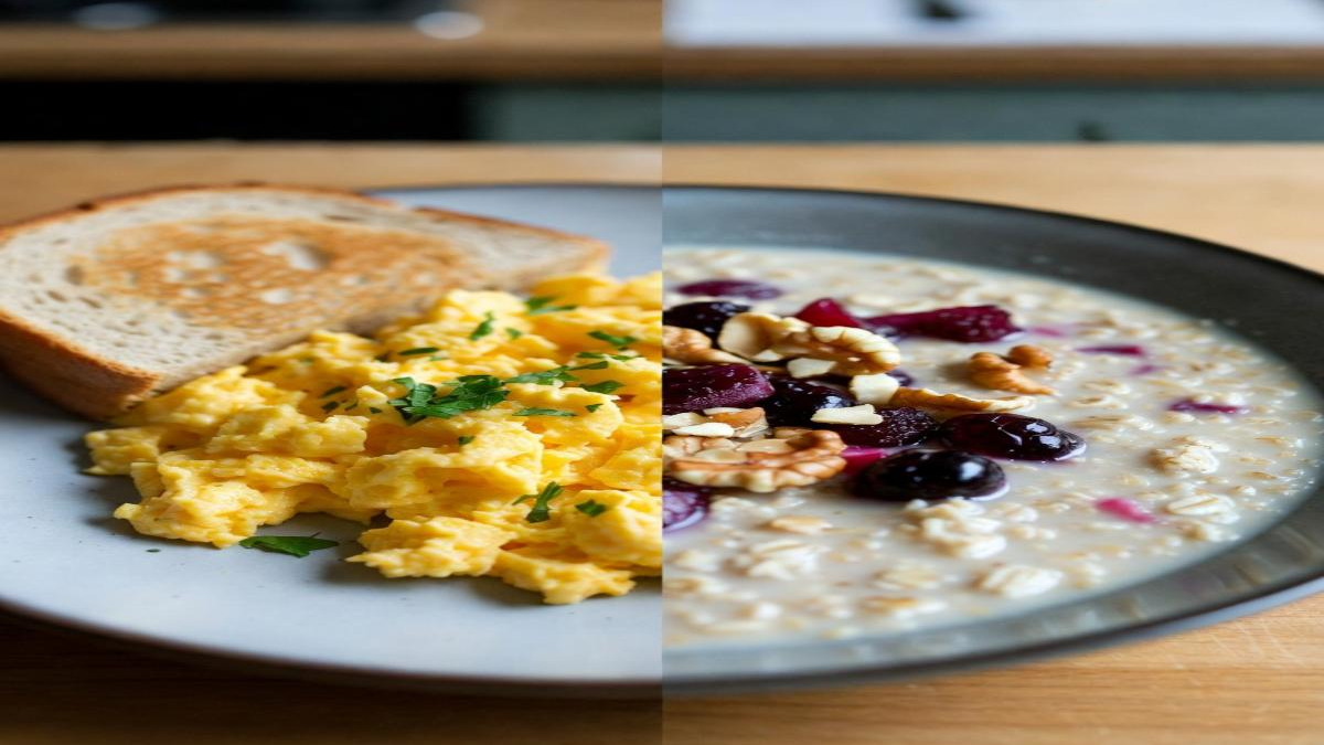 Scrambled eggs vs. oatmeal: Which breakfast is better for your blood ...