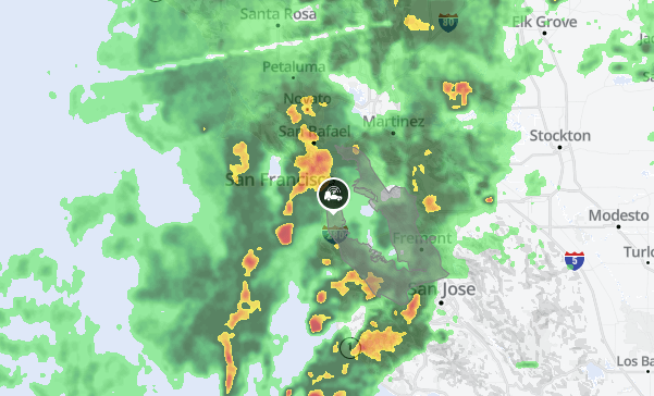 Use interactive radar to track the Bay Area storm