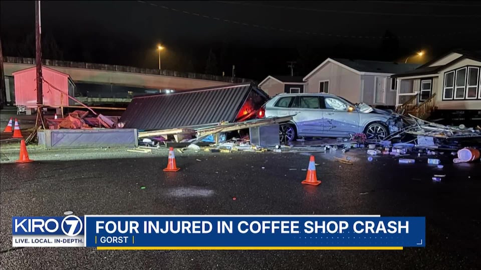 Video: Coffee shop crash in Gorst