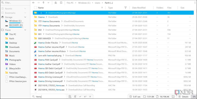 The Windows File Explorer was slowing me down, so I replaced it with this