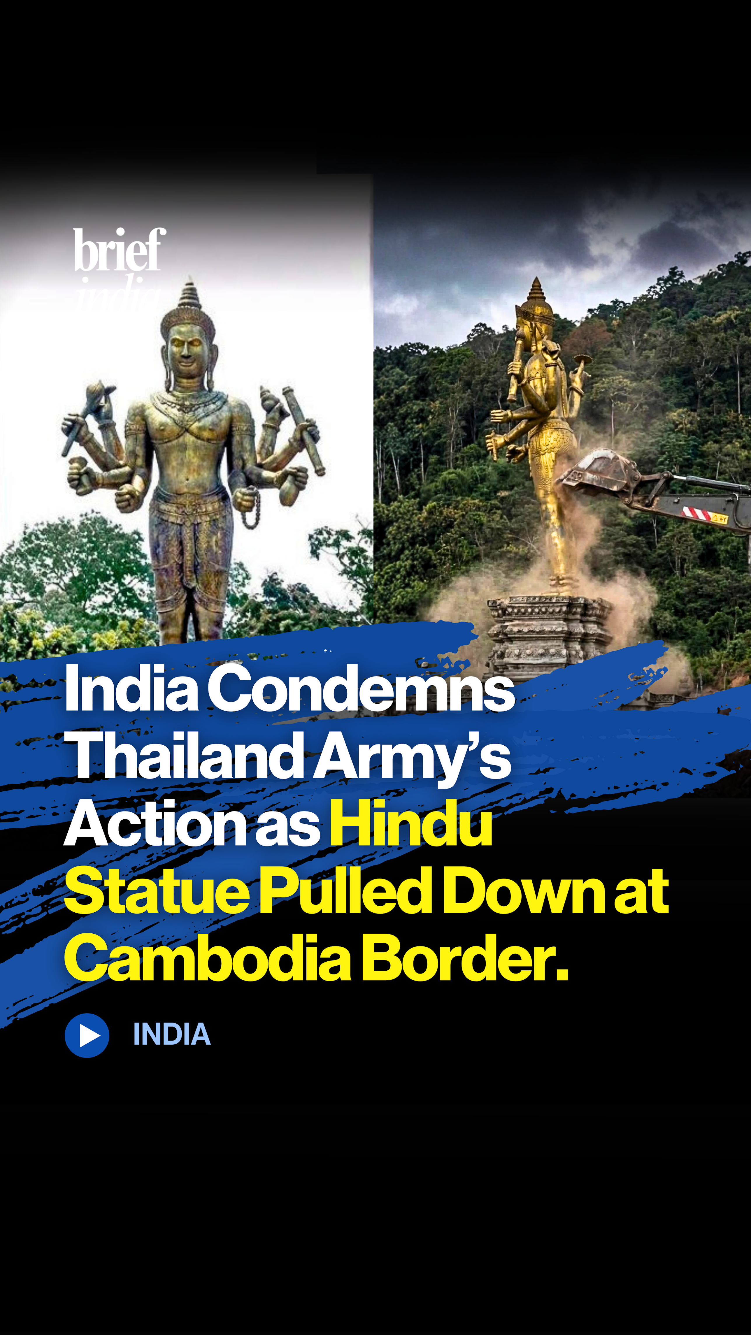 Thai military removes Hindu statue at disputed border, stoking regional ...