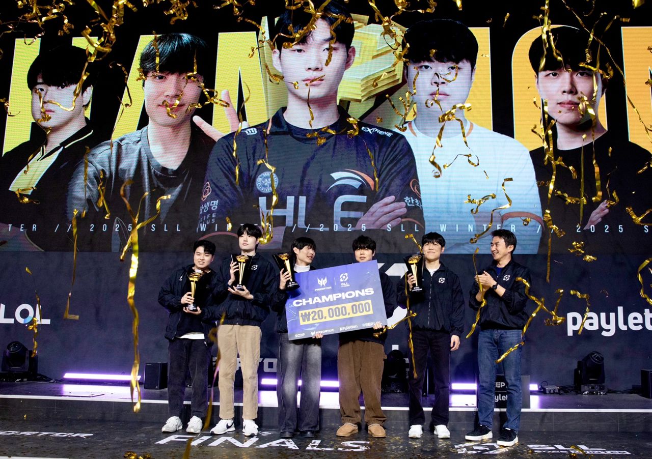 SOOP, ‘2025 SLL winter’ 성료…클리드의 우정클로바 우승
