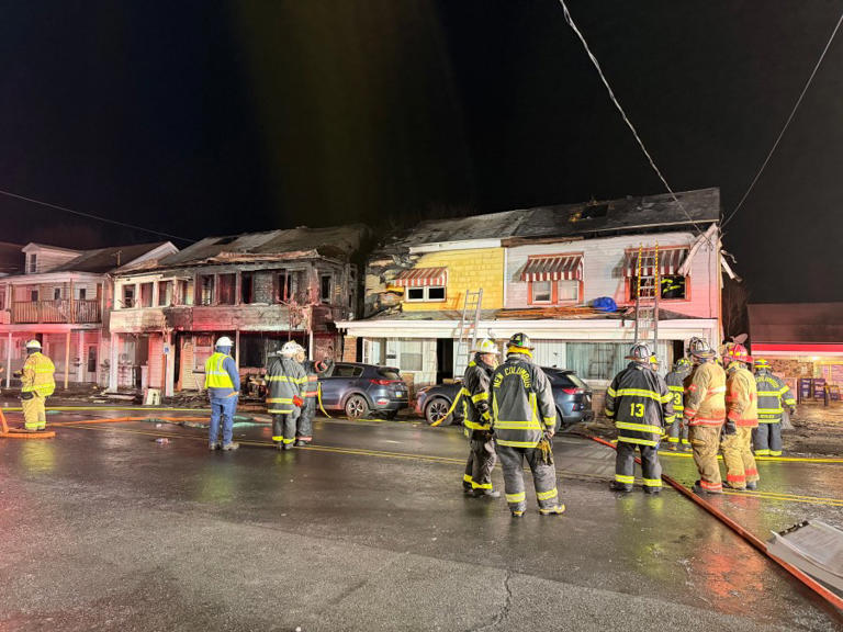 13 displaced in 2-building Nesquehoning fire