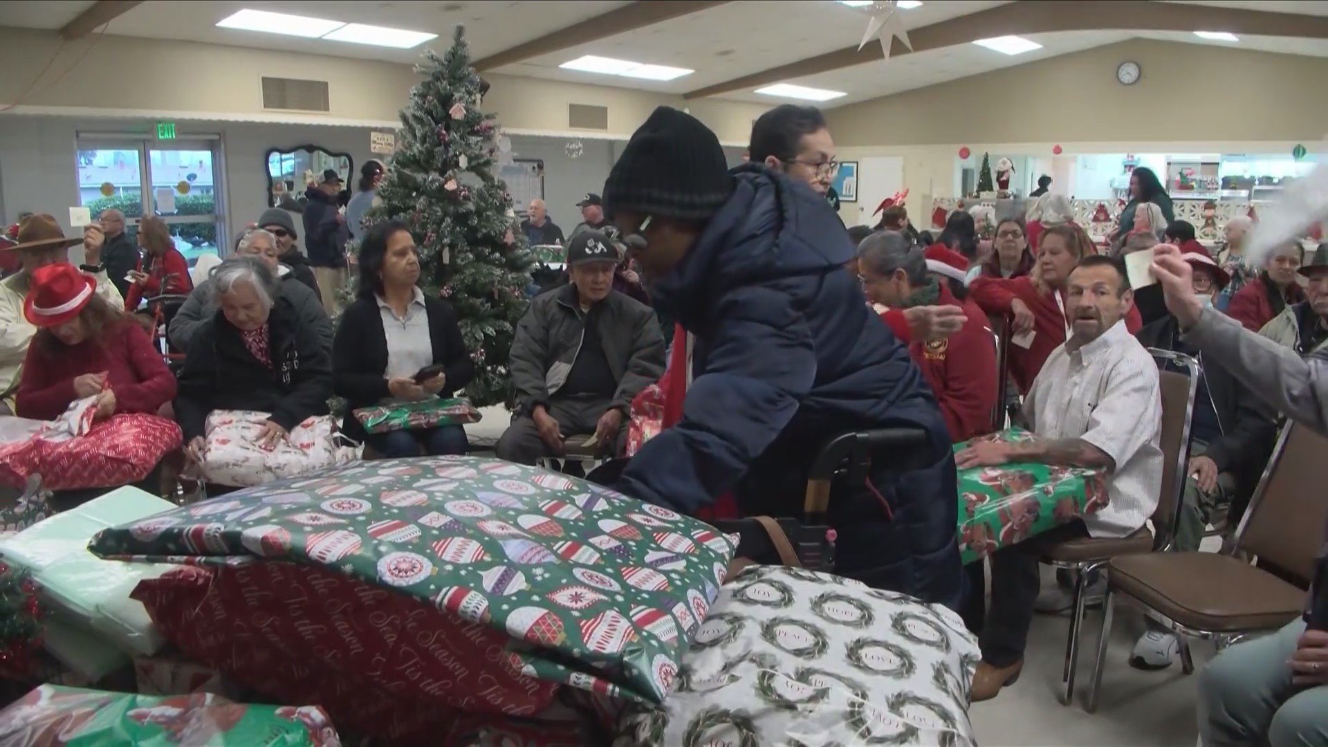 Gifts exchanged at Fresno's Senior Citizen Village