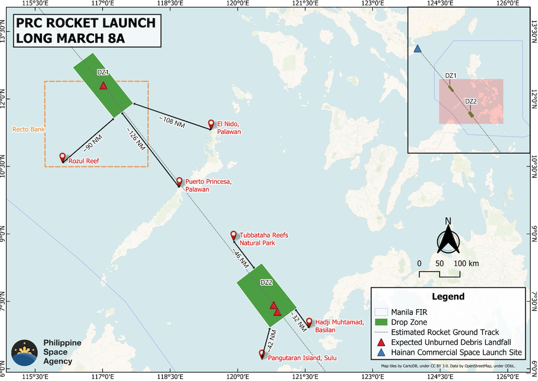 Chinese rocket debris may have fallen in PH waters — PhilSA