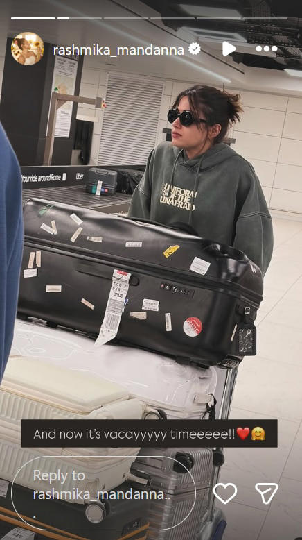 Rashmika, Vijay Deverakonda wear similar hoodies as they jet off for ...