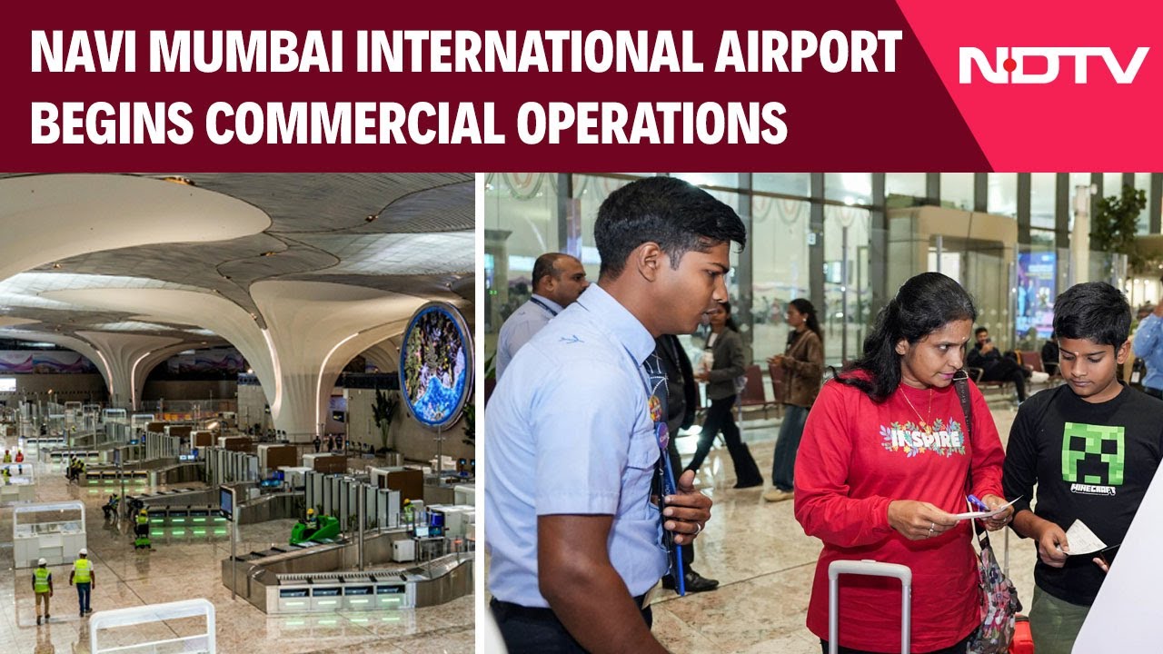 Navi Mumbai International Airport begins commercial operations, first ...