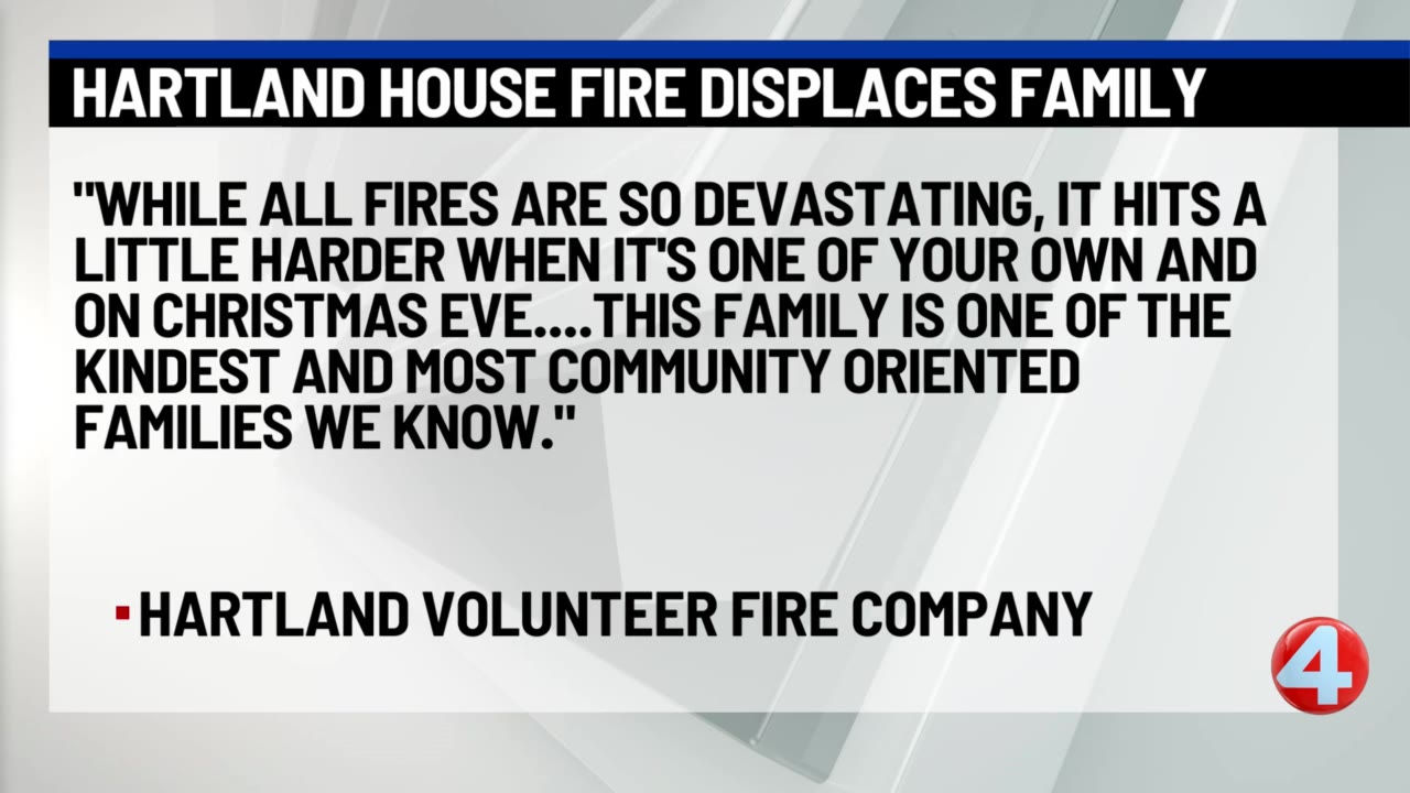 Fire displaces family of Hartland chaplain, several animals believed to ...